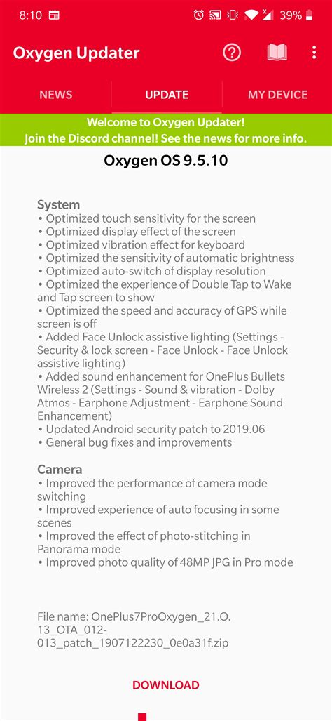 New Update R OnePlus Pro