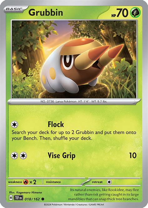 Grubbin · Temporal Forces Tef 018 ‹ Pkmncards