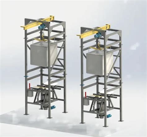 Advanced Dust Free Industrial Bulk Bag Unloading System For Efficient Handling Fibc Discharger