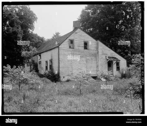North And West Elevations Jacob Shimer House Old Mine Road Millville Sussex County Nj Stock