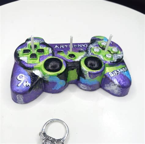 Custom Game Controller Candle Gamers T Cake Topper Gaming Gamer