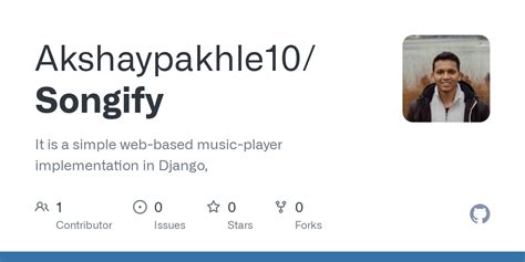 Github Akshaypakhle10sony It Is A Simple Web Based Music Player Implementation In Django
