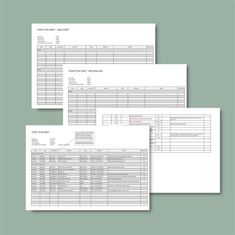 Event Run Sheet How To Use The Template — Event Kit