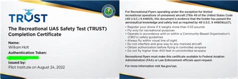 trust the recreational uas safety test elementarray
