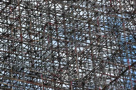 Dense Scaffolding As A Construction Background Stock Image Image Of
