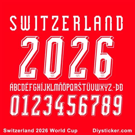 Switzerland 2026 World Cup Font Ttf Otf Pdf Vector Files