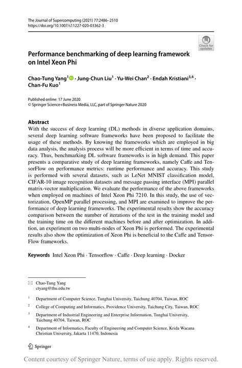 Performance Benchmarking Of Deep Learning Framework On Intel Xeon Phi