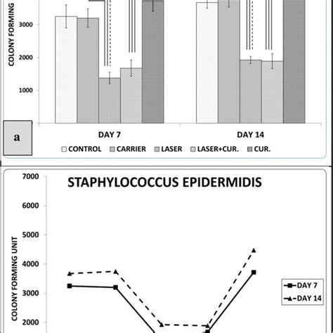 A The Comparison Of Mean ± Sd Of The Colony Forming Units Of