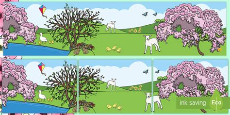 Spring Aistear Small World Background Teacher Made