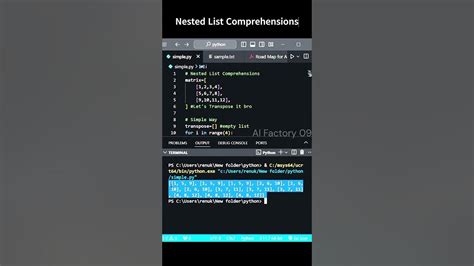 Nested List Comprehensions Coding Shorts Ytshorts Programming Python Ytshortsviral