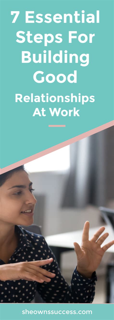 7 Essential Steps For Building Good Relationships At Work Relationship Building Skills