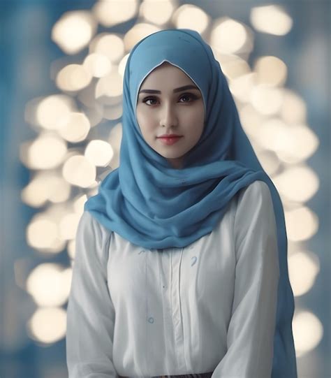Premium Photo A Women Indonesia Moslem Hijab Fashion