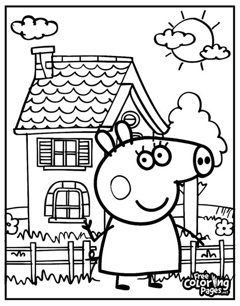 Printable Coloring Pages Peppa Pig 2025