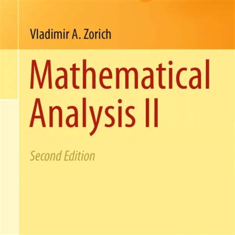 Mathematical Analysis Ii