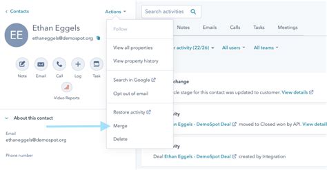 Merge Salesforce Contacts When Synced With Hubspot
