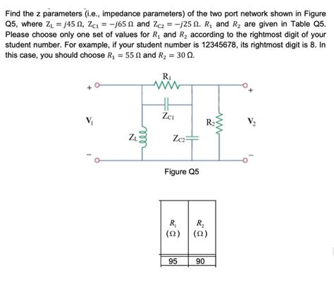 Solved Find The Z Parameters Ie Impedance Parameters Of