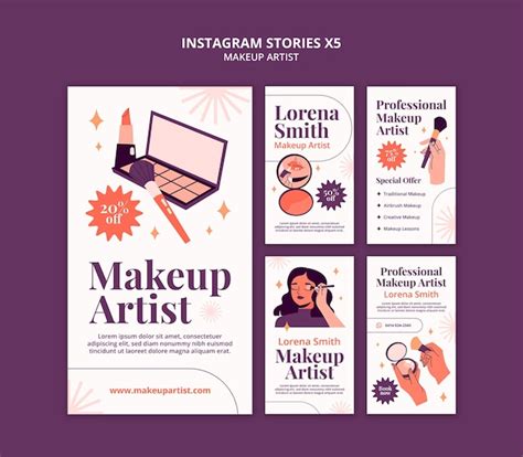 Free Psd Makeup Template Design