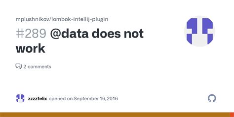 data does not work · issue 289 · mplushnikov lombok intellij plugin