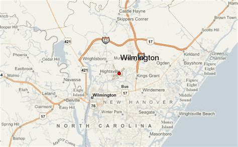 Printable Street Map Wilmington Nc