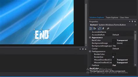 Visual Studio VB Tutorial How To Make A Button Open New Form Message Box Transparant Button