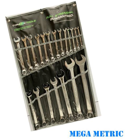 70028 Typhoon Mega Metric Jumbo Combination Spanner Set