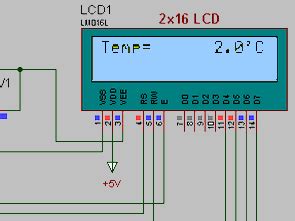CCS LM Temperature Sensor Example With PIC F LCD Electronics Projects Circuits