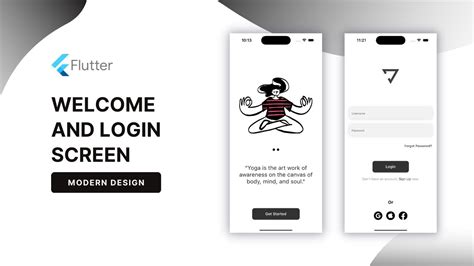 Meditation App How To Create A Welcome And Login Screen In Flutter Beginner Flutter