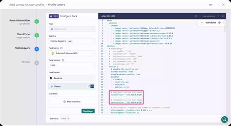 Create Edge Cluster Profile Palette
