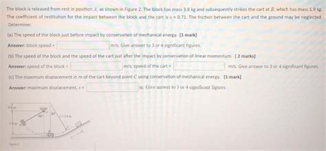 Solved The Block Is Released From Rest In Position A As