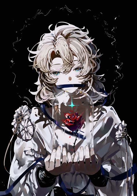Safebooru 1boy Absurdres Albedo Genshin Impact Black Hair Blonde