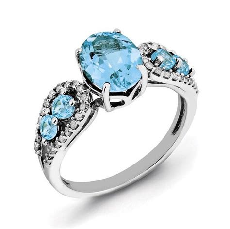 Oval Swiss Blue Topaz Ring Disneys Aladdin Princess Jasmin Etsy