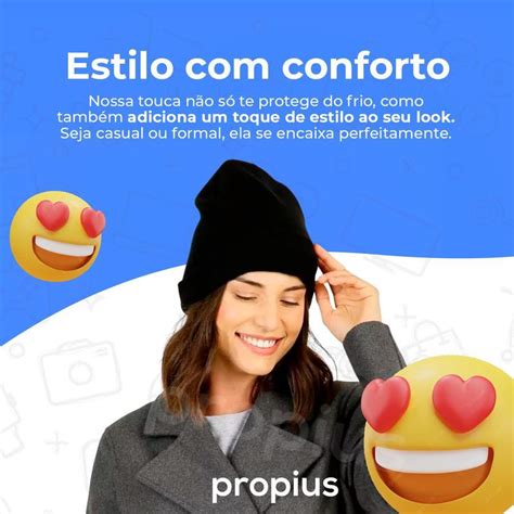 Touca Frio Inverno Gorro Lã Masculina Unissex Lisa Preta Carrefour