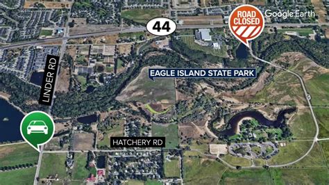 Detour To Get Into Eagle Island State Park