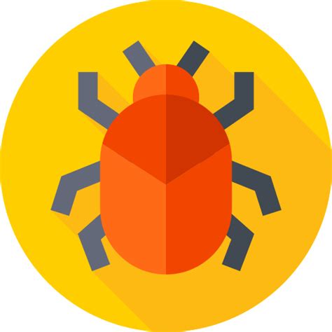 Beetle Flat Circular Flat Icon
