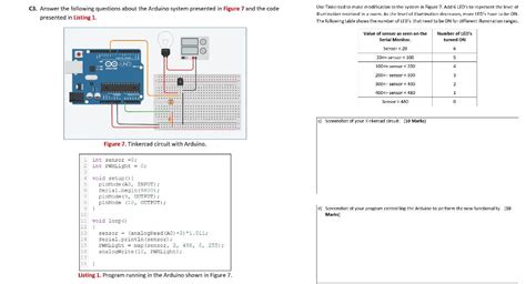 Solved Answer The Following Questions About The Arduino Chegg