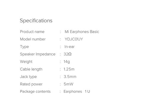 Xiaomi Mi Basic Earphones