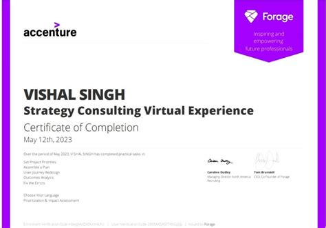 Vishal Singh On Linkedin Accenture Forage Accenturecareers