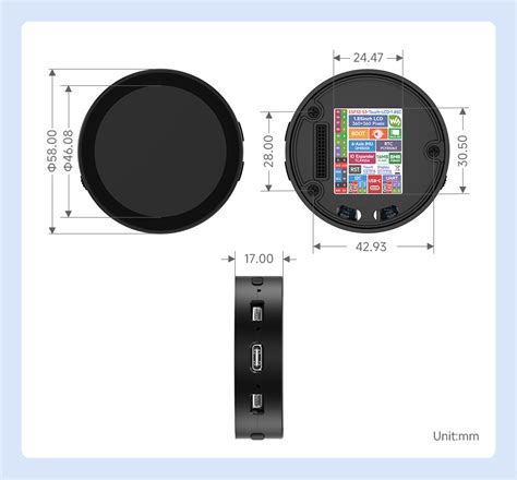 Buy Waveshare Esp32 S3 185inch Round Lcd Development Board