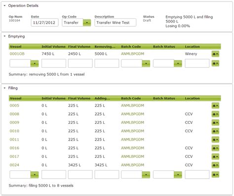vinsight documentation transfers adjustments and additions vinsight