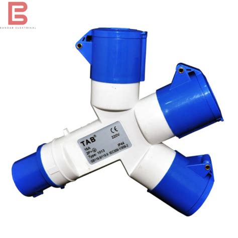 Industrial Plug Dan Socket 3 Pin 16a Cabang 3 Untuk Genset Tab 1013 Lazada Indonesia