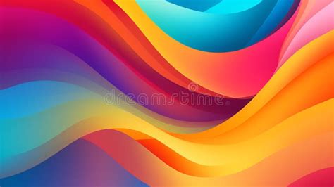 Abstract Colorful Dynamic Flowing Fluid Wave Background For Graphic Design Element Generative
