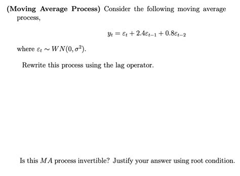 covariance stationary process consider the
