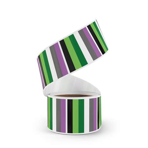 Aromantic Asexual Aro Ace Pride Square Sticker Label Rolls Lgbt