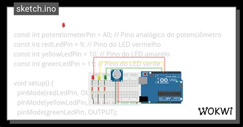 Semaforos Potenciometros Wokwi ESP32 STM32 Arduino Simulator