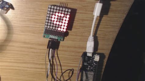 esp32 and max7219 led matrix youtube