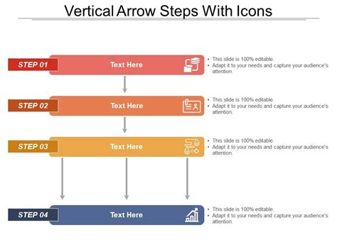 Vertical Arrow Steps With Icons PowerPoint Slide Images PPT Design Templates Presentation