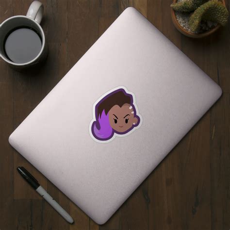 Cute Sombra Overwatch Sticker Teepublic