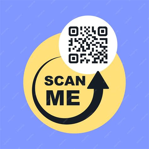 Premium Vector Scan Me Icon With Qr Code Symbol Or Emblem Qr Code Scan For Smartphone Scan Me