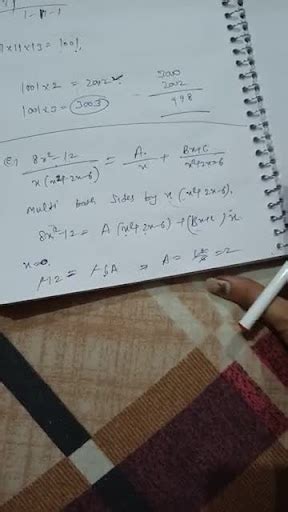 Determine The Partial Fraction Decomposition Of Each Of The Following 4x