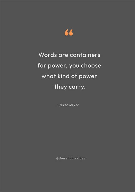 Power Of Words Quotes